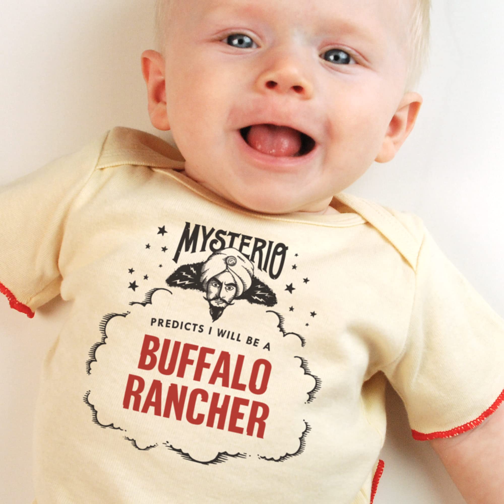 WRYBABY Mysterio Baby Tee Predicts Your Child's Future | Natural, 0-12M