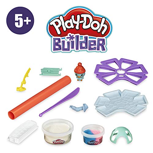 Play-Doh Builder Igloo Mini Animal Building Kit for Kids 5 Years and Up with 2 Cans, Non-Toxic - Easy to Build DIY Craft Set