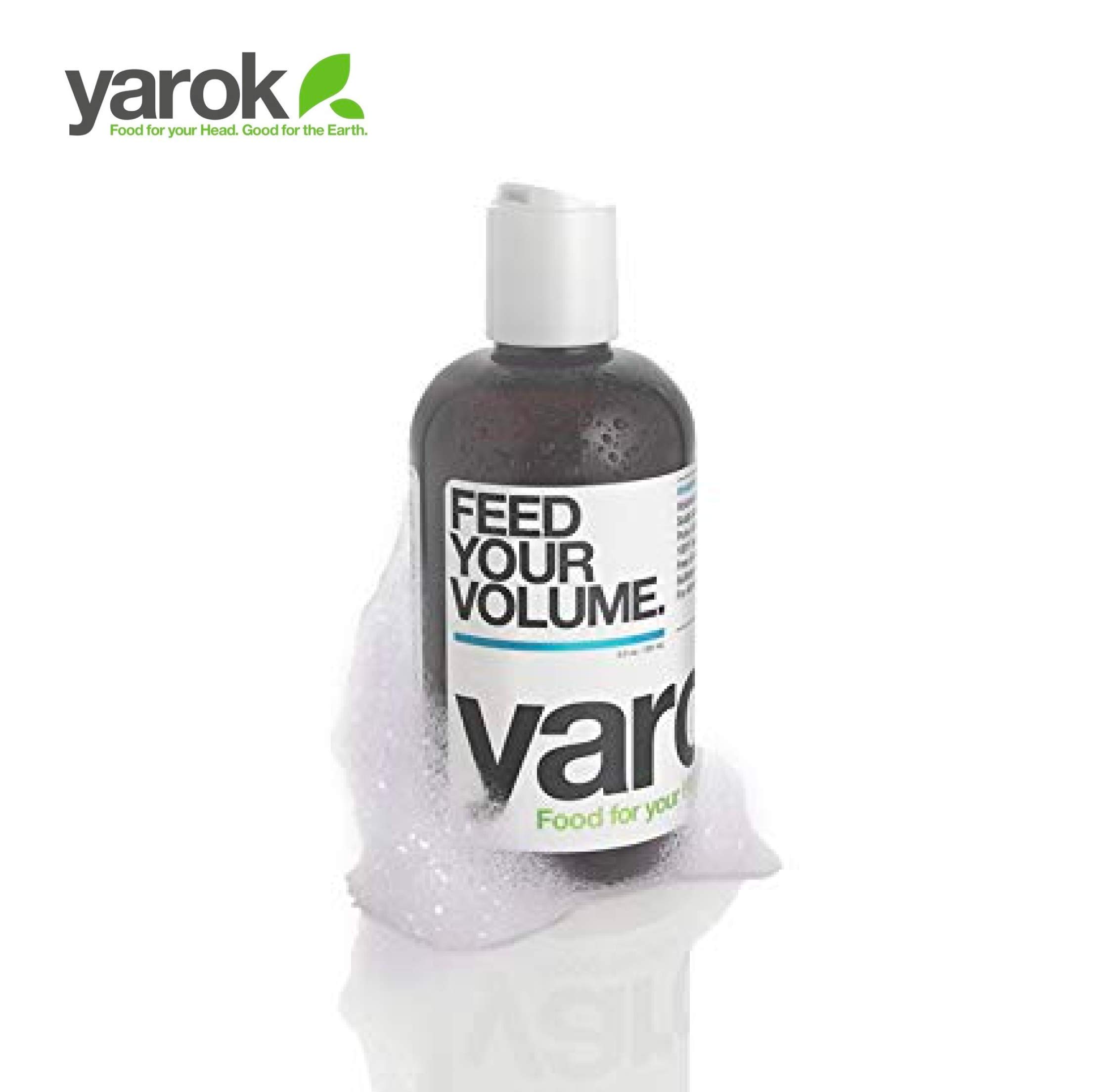 Yarok - Feed Your Volume Shampoo - Volumize, Lift & Moisturize - Nourishing & Moisturizing Cleanse - With Aloe Vera & Macadamia Nut Oil - 100% Vegan - Gluten, Sulfate, Paraben & Cruelty Free - 8.5oz