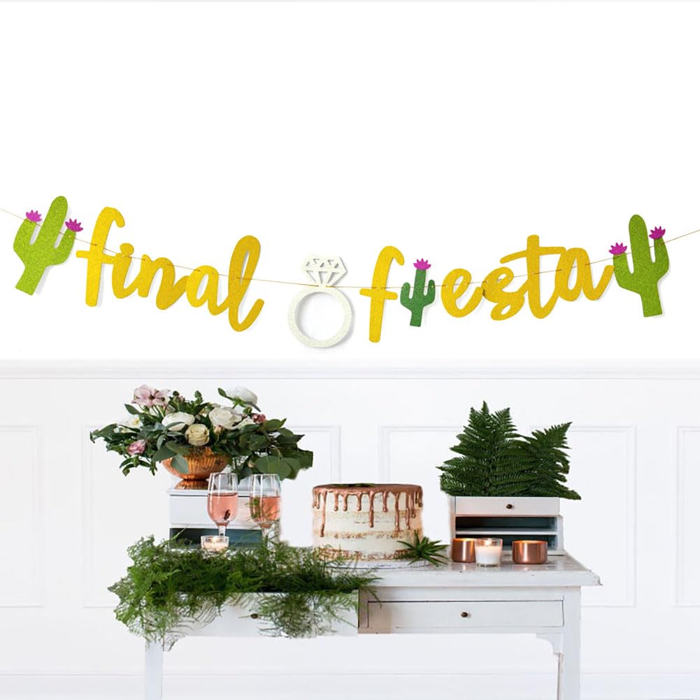 Final Fiesta Banner, Mexican Fiesta Theme Bachelorette Wedding Bridal Shower Engagement Party Decorations