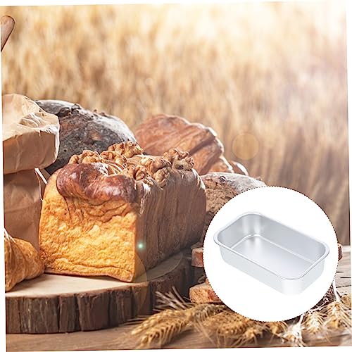 Hemoton 8pcs Aluminum Cake Pans Cupcake Baking Pan Non Stick Baking Sheet Loaf Baking Dish Stainless Steel Meatloaf Baking Pan Bread Baking Household Baking Plate Kitchen Supplies Toast