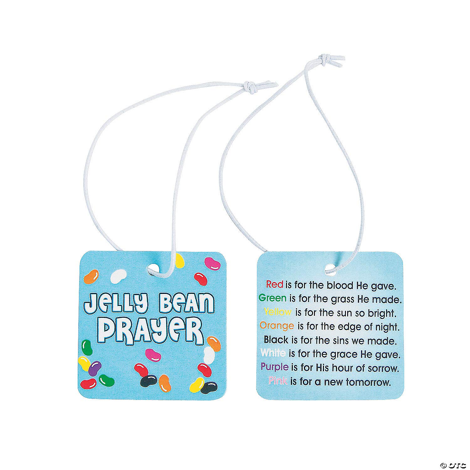 Plush Jelly Beans with Prayer Card - Set of 12 Plushies - Easter Stuffed Animal Toys and Religious Basket Fillers
