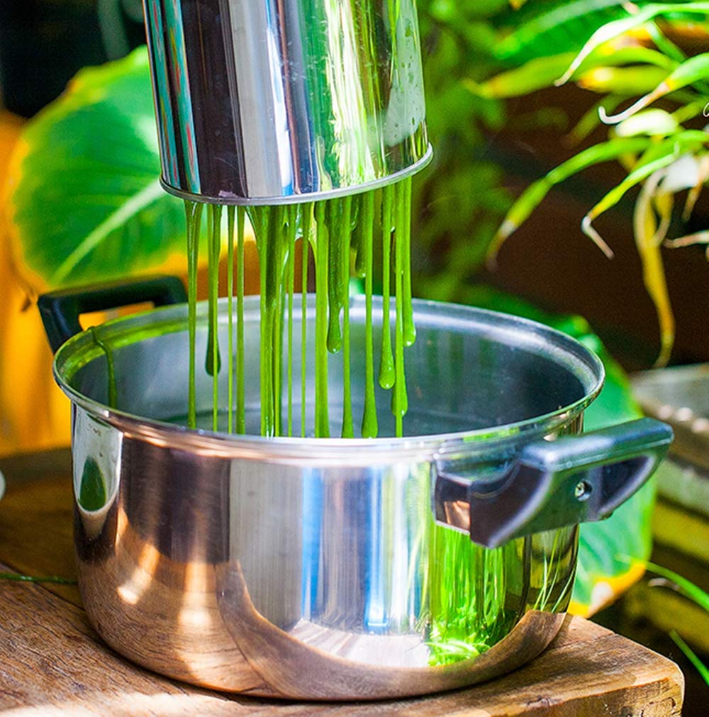 Lod Chong Singapore Thai Cookware Sruut Cendol Maker Traditional Coconut Milk Dessert And Noodles Stainless 5" x 7.5"