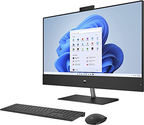 HP Pavilion 32 Desktop 4TB SSD 64GB RAM Win 11 PRO (Intel 12th gen i7 CPU with Eight cores and Turbo to 4.70GHz, 64 GB RAM, 4 TB SSD, 31.5" 4K UHD (3840x2160), Win 11 PRO) PC Computer Envy All-in-One