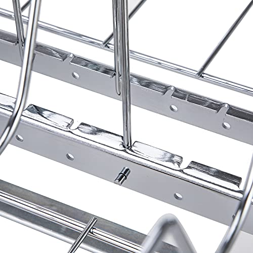 Home Zone Living Pull Out Kitchen Cabinet Organizer with Two Tiers of Storage, 15β W x 20β D