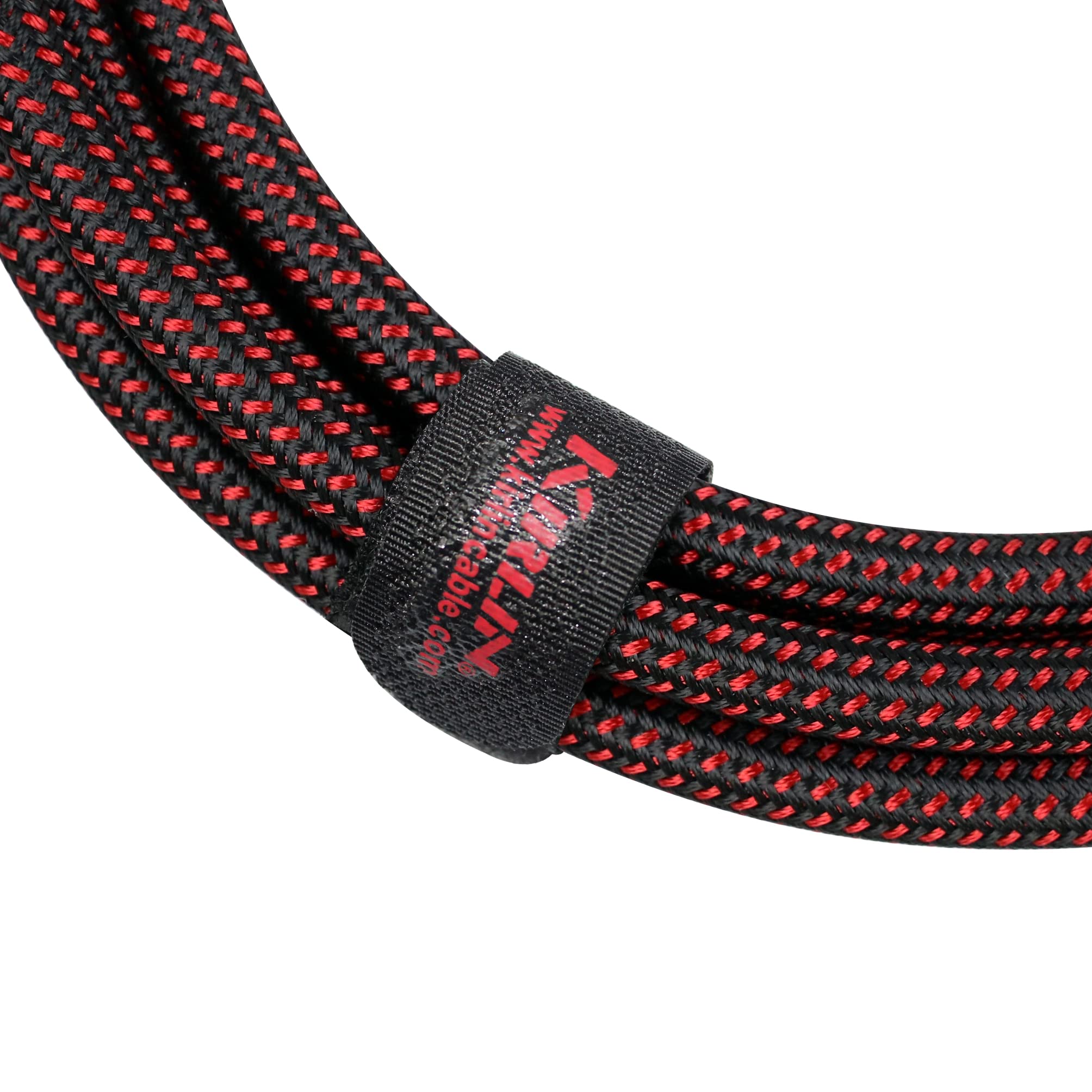 KIRLIN Cable Microphone Cable, Black/Red, 20ft (MFMW-270-20FT/BR)