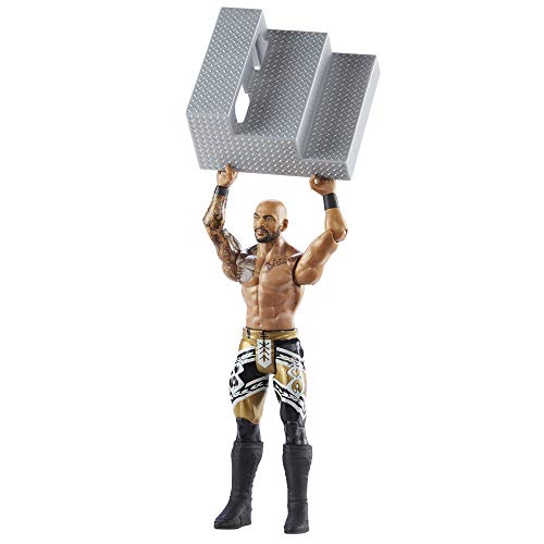 WWE MATTEL GNK09 Wrekkin' Ricochet 6 Inch Action Figure with Pull-Back Activated Moves and a Wreckable Accessory, Multi