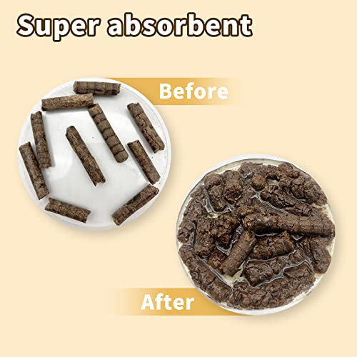 PINVNBY 2.2LBS Small Animals Pellet Litter, Natural Wood Pellets Bedding for Hamster Bunny Rabbit Squirrel Dragon Cat Hedgehog Guinea Pig Flower Mouse