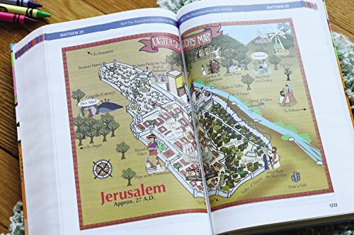 NIrV, The Illustrated Holy Bible for Kids, Hardcover, Full Color, Comfort Print: Over 750 Images