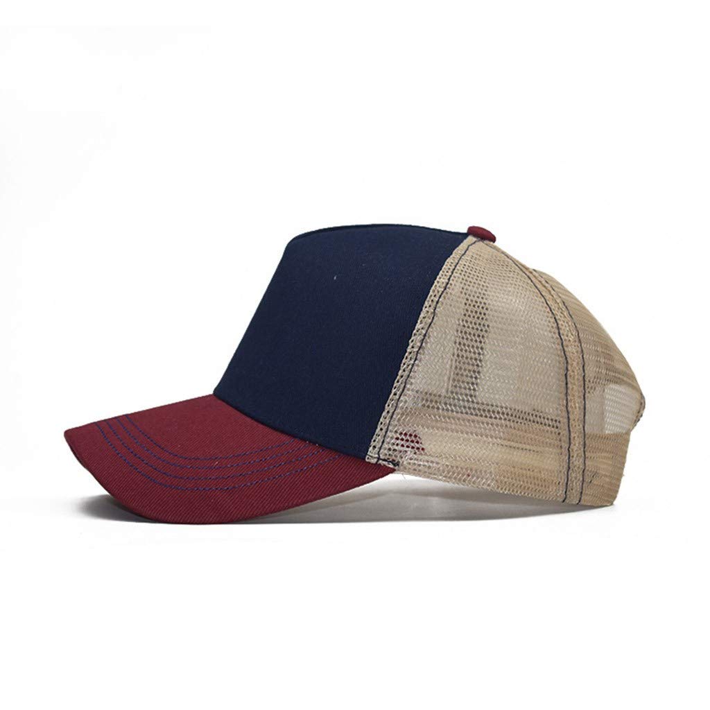 Casual Cap Baseball Adult Outdoors Sunshade Hop Cap Net Hip Baseball Caps Frame Hat Red