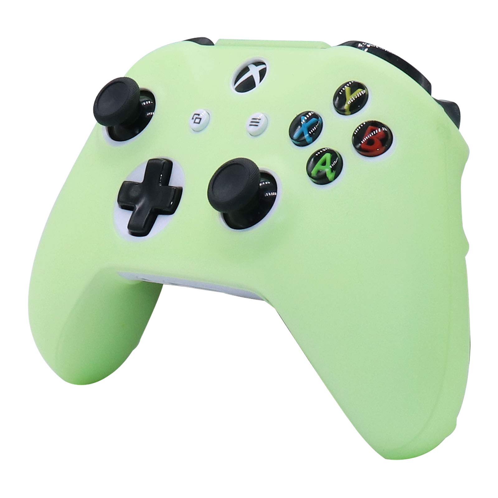 RALAN Controller Cover Silicone, Silicone Controller Cover Skin Protector in Dark Compatible for Xbox Ones Controller (Black Pro Thumb Grip x 8,Cat + Skull Cap Cover Grip x 2) Visit The RALAN Store
