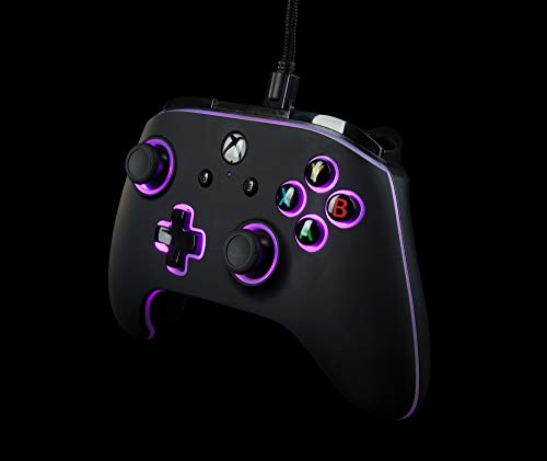 PowerA Spectra Enhanced Illuminated Wired Controller for Xbox One, gamepad, video game, gaming controller, works with Xbox Series X|S