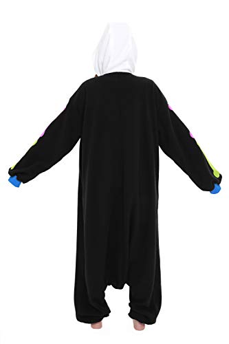 SAZAC Halloween Skeleton Colorful Onesie Costumes (Adults, Skeleton Colorful)