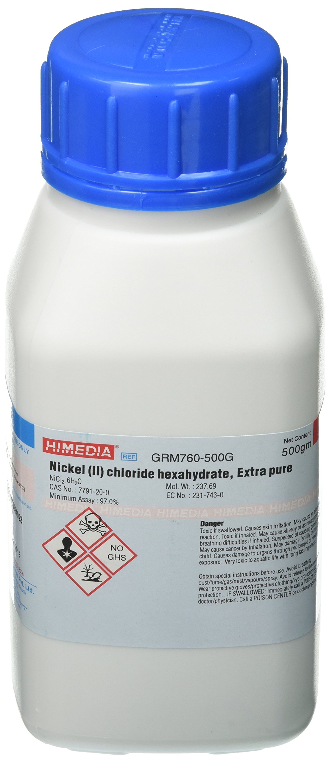 HiMedia GRM760-500G Nickel(II) Chloride Hexahydrate, Extra Pure, 500 g