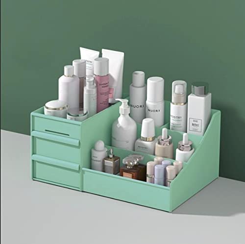 HRTNS Drawer Desktop Skin Care Products Dormitory Storage Organizer Storage Rack Cosmetic Storage Box 26.5 * 16 * 12cm White