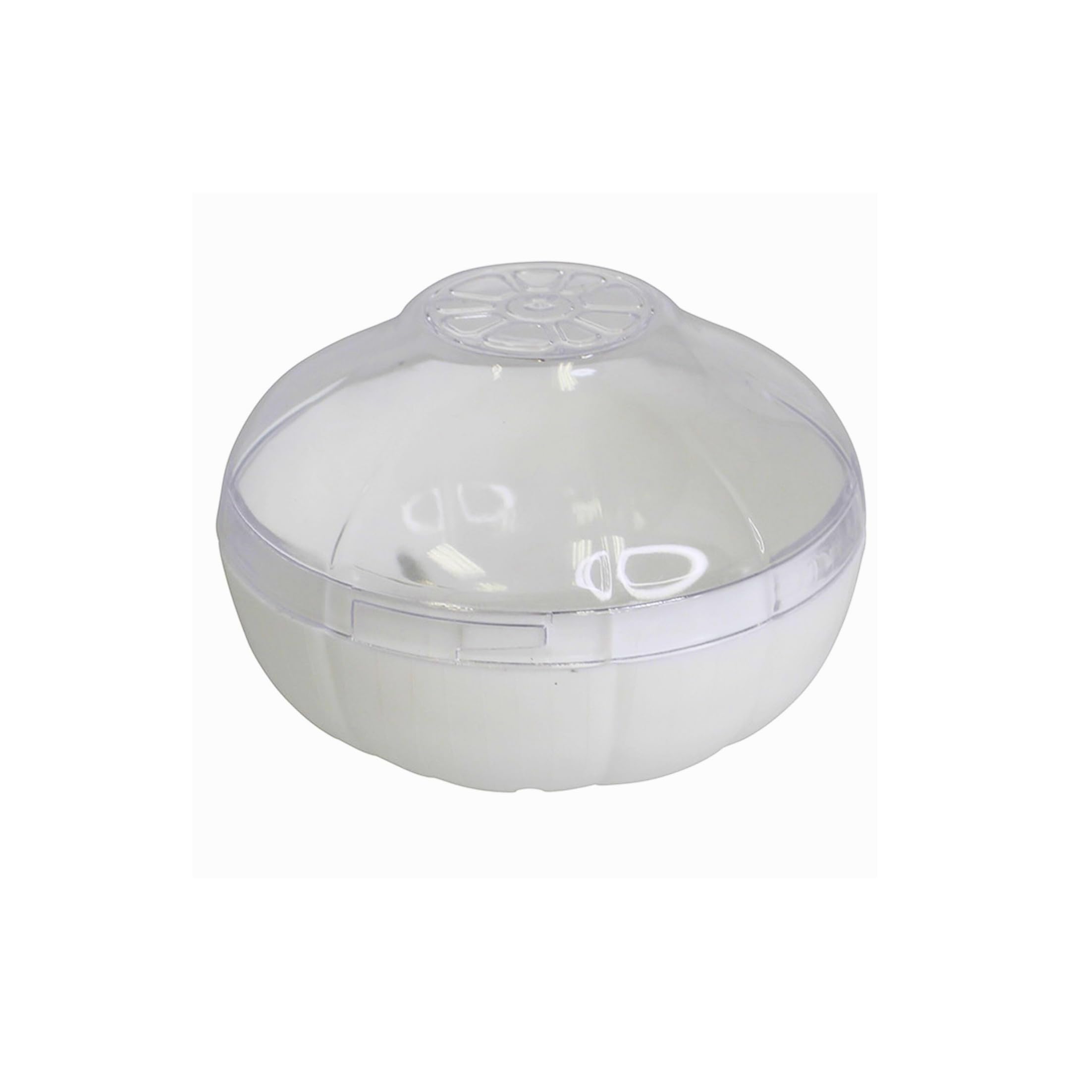 IMUSA USA IMU-71206 Onion & Garlic Saver/Container with Clear Cover, 4", White