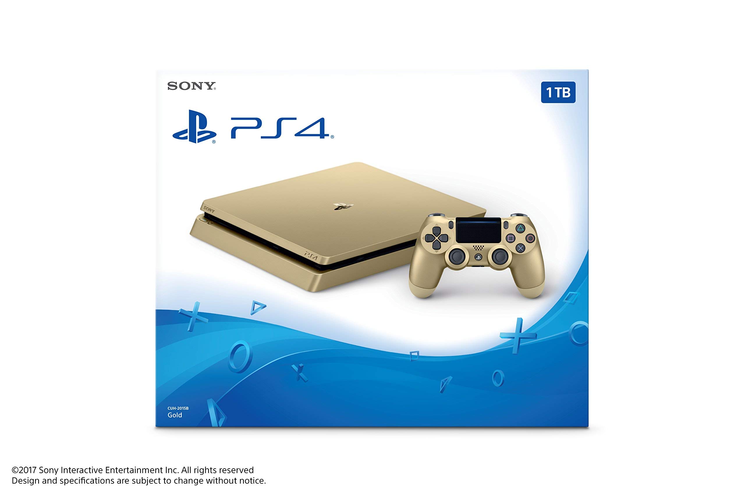 PlayStation 4 Slim 1TB Gold Console [Discontinued] [video game] (Renewed)