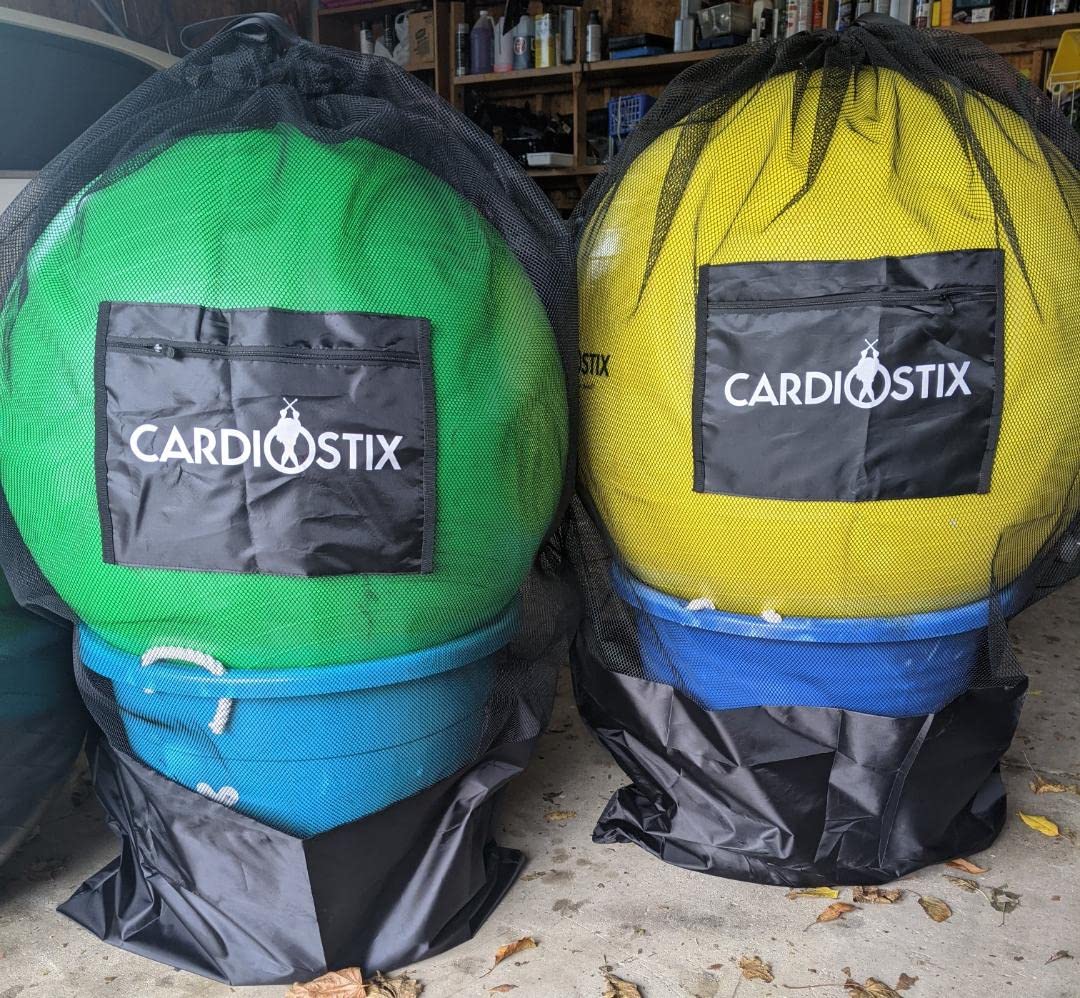 Cardiostix Bucket Ball Hauler for Cardio-Drumming | Drumsticks, Premium Mesh, Fitness, Aerobic Class, Caddy, Pound, Exercises & Workouts (Listing is for The 1 mesh Bag only)