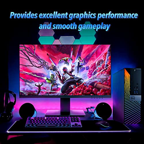 Dell Gaming PC Desktop Computers with 24 Inch Koorui Monitor Bundle, GT 1030 2GB GDDR5, Intel Core i7-6700,16GB Ram 512GB SSD, Built-in WiFi Ready, Windows 10 Pro, Altec RGB Keyboard Mouse (Renewed)