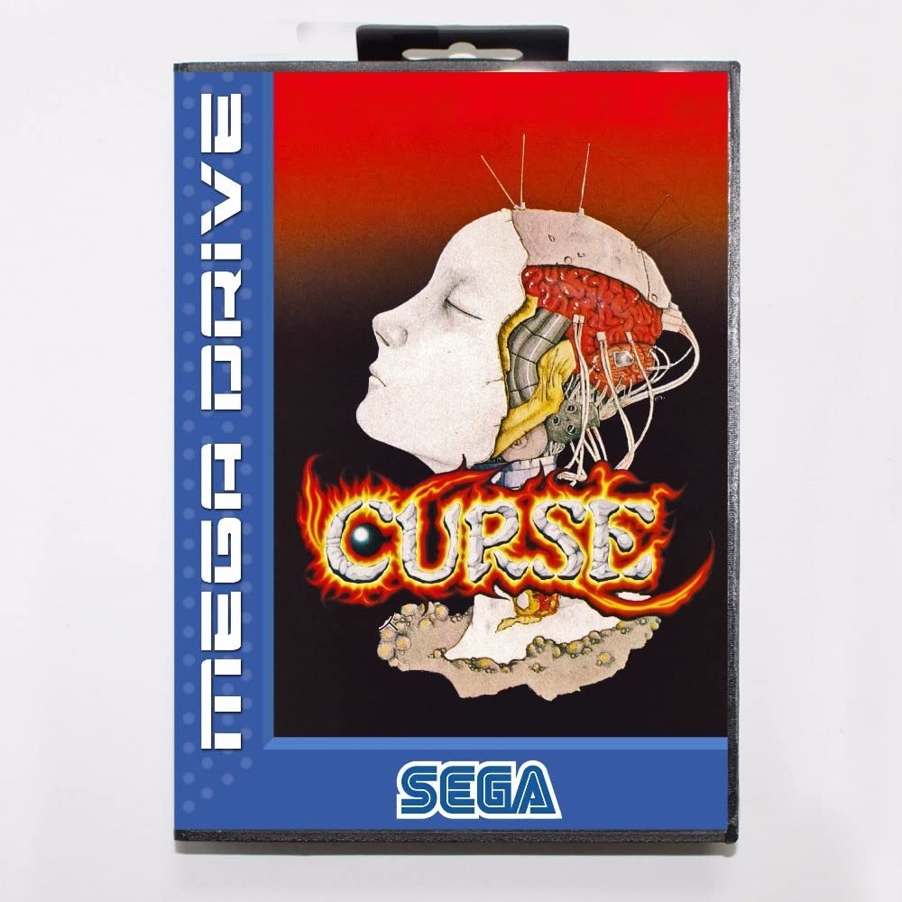 Curse Game Cartridge 16 Bit MD Game Card With Retail Box For Sega Mega Drive For Genesis (Black)