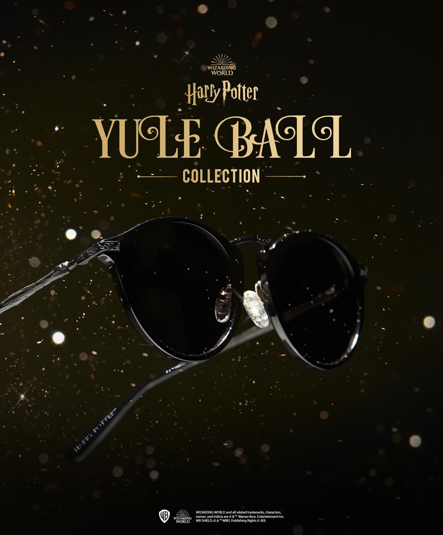 DIFF Harry Potter 2.0 Designer Round Sunglasses for Men and Women UV400 Protection, Tuxedo Black + Yule Ball Grey