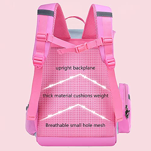 HT HONOR . TRUST Girls Backpack 16inch for 5 6 7 8 years old Backpacks Kids Elementary School Bag for Girls Pink Children BookBag