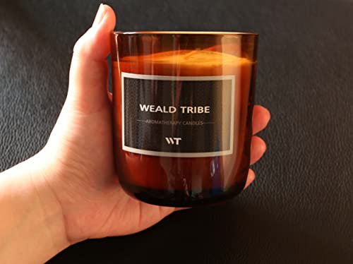 Scented Soy Candles, Vanilla Whiskey Aromatherapy Candles, Gifts Candles with Premium Natural Soy Candles for Home Scented & Bathroom Decor, Single Wick Candles 7 oz 40 Hour Burn