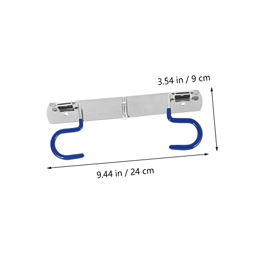 CUBTOL 2pcs Mop Holder Wall Mounted Hooks Wall Hanging Hooks Metal s Hooks Broom Holder Wall Mount Utensil Hanging Rack Mops Rakes Holder Mop Steel S-Type Hook Mop S-Type Hook Holder Tool