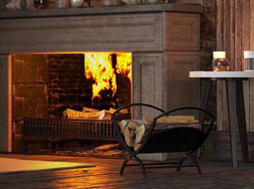 Fire Beauty Fireplace Log Holder Folding Firewood Rack Indoor, Outdoor Firewood Rack,Stacking Rack,Storage Rack for Firewood