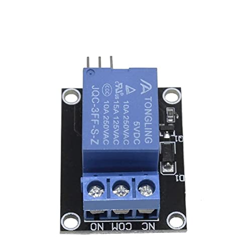 EXONGY 5PCS KY-019 DC5V 1-Channel Relay Module for Arduino Raspberry Pi PIC AVR DSP ARM + 3PCS 20CM 10Pin Dupont Line for Arduino Relay (Size : Relay Plus Wire)