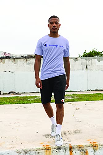 Champion mens Double Dry Moisture Wicking Logo 6 Or 12 Pack Crew Casual Sock, White Ankle C (6 Pack), US