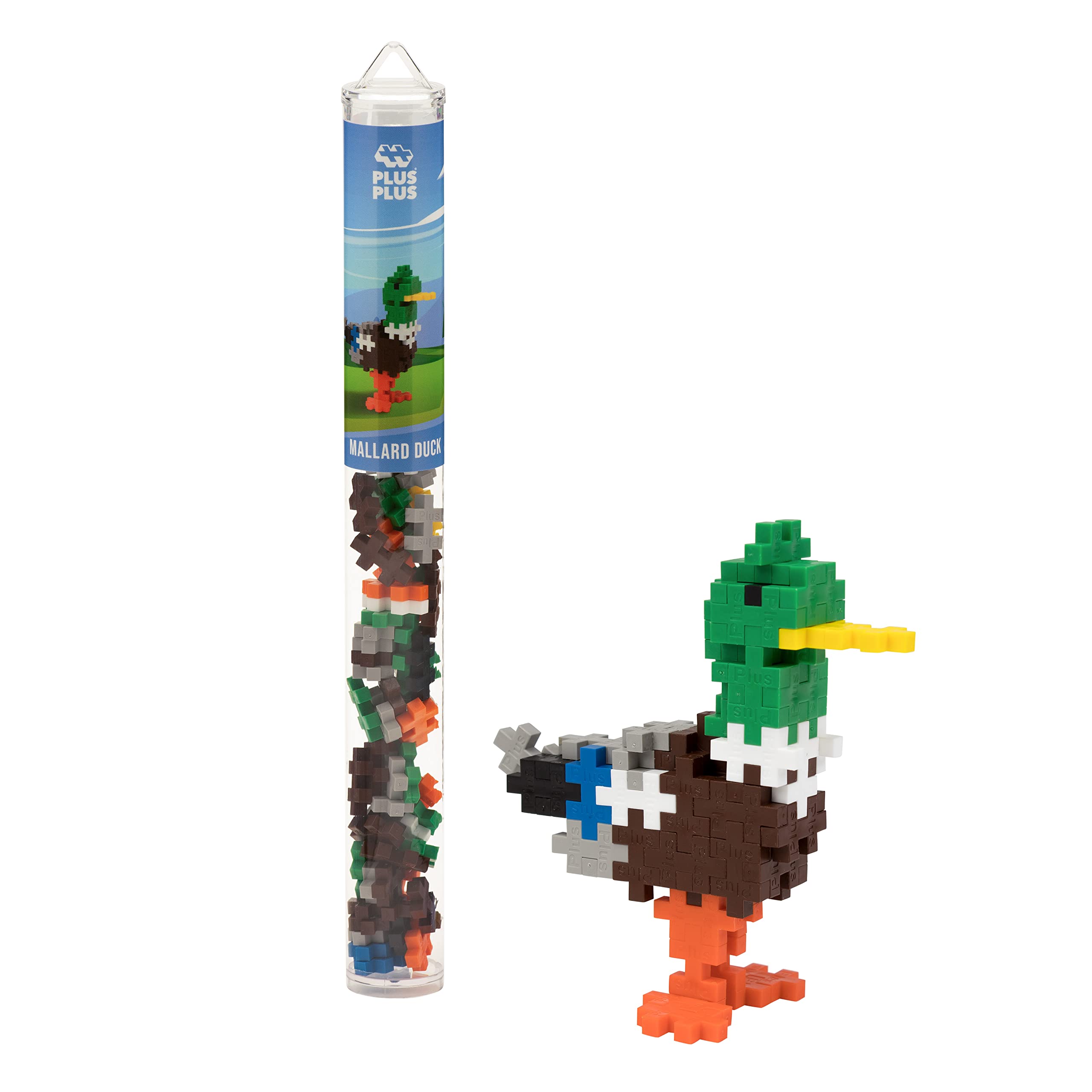 PLUS PLUS Building Block Playset Kit, Themed Figures 3D Puzzle, Fun Stem Toys for Kids, 350 Mini Interlocking Pieces - 5 Tube Bundle, Farm