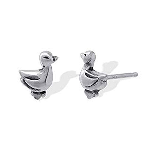 Boma Jewelry Sterling Silver Duck Stud Earrings