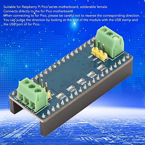 Expansion Board for Raspberry Pi, SP3232een Driver Chip, Dual Channel Uart Interface for Pico Motherboard, PCB Material, Easy to Convert RS232 Expansion Board