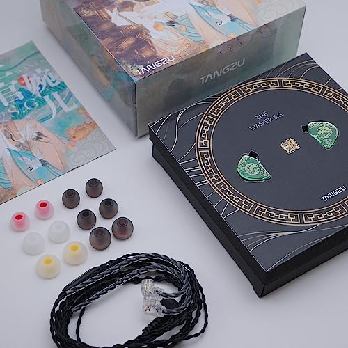 HIFICAT Tangzu WANER SG Jade Green 10mm Dynamic Driver in-Ear Earphone,PET Diaphragm HiFi IEM
