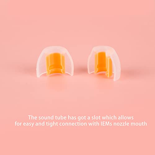 HiFiGo DUNU Candy Silicone Eartips for 4.5mm-6mm Nozzle, Ear Tips Replacement for Wireless Earbud, in- Ear Monitors (M(3 Pairs))