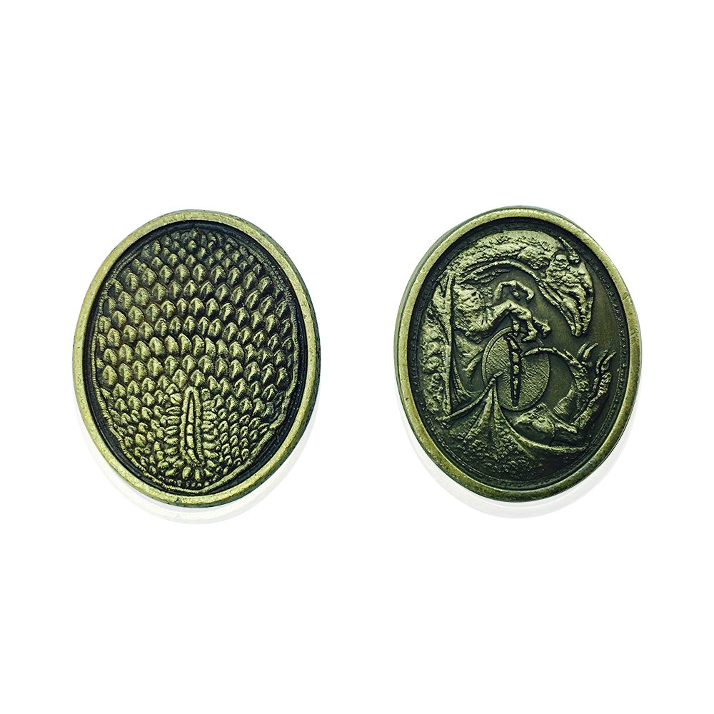 Norse Foundry Dragon Variety Pack (Set of 10) (Metal Plated Novelty) Adventure Coins for RPGs/LARP | DND Pathfinder Live Action Role-Playing Games