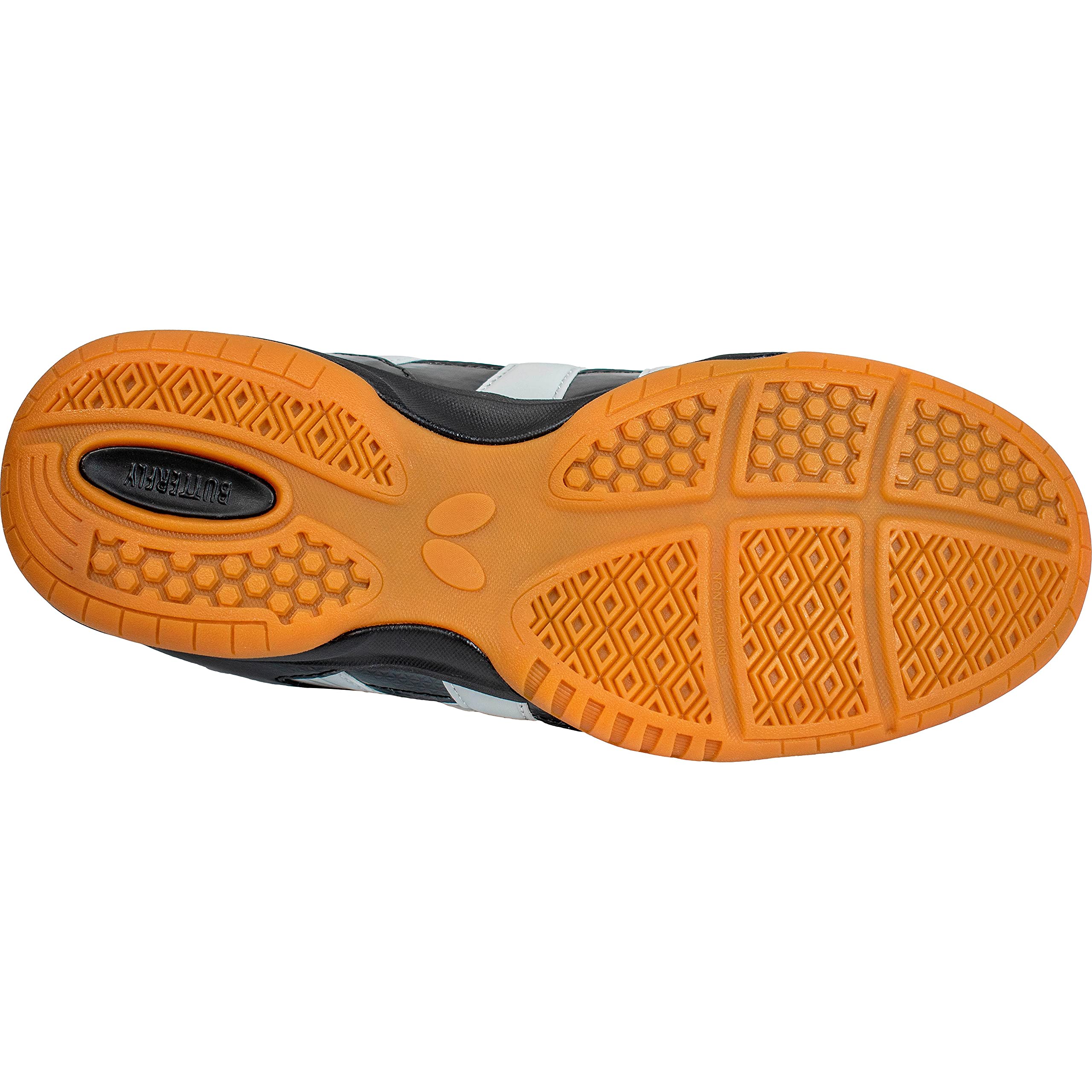 Butterfly Men's Table Tennis Shoe Sneaker, Black, 9.5