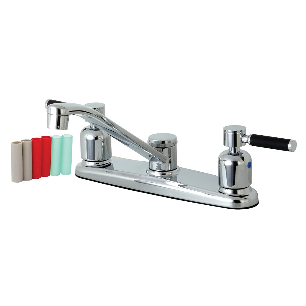 Kingston Brass FB111DKL Kaiser 8" Centerset Kitchen Faucet, Polished Chrome
