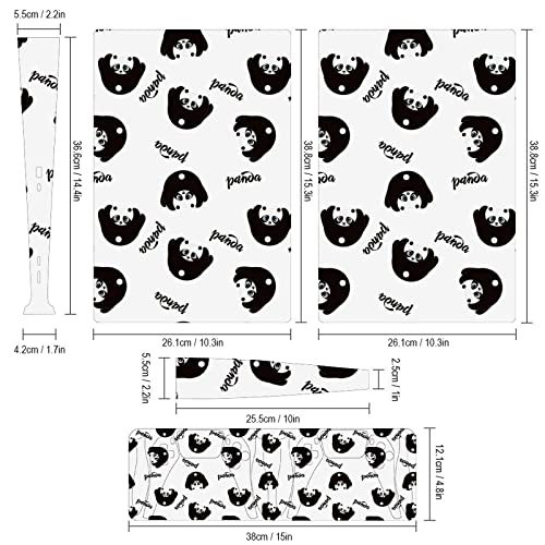 Cute Little Panda Full Protective Skin Cover Design Wrap Decal Sticker Compatible with PS5 Digital Edition Console and Controller