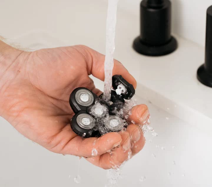 FlexSeries Blade Refills - 5-Head ScalpSafe Anti-Nick Blades, Waterproof Rotary Replacement Blades for FlexSeries Head Shaver from Freebird