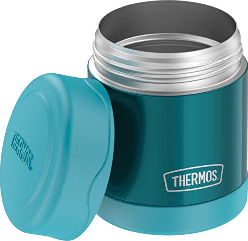 THERMOS FUNTAINER 10 Ounce Stainless Steel Vacuum Insulated Kids Food Jar, Teal