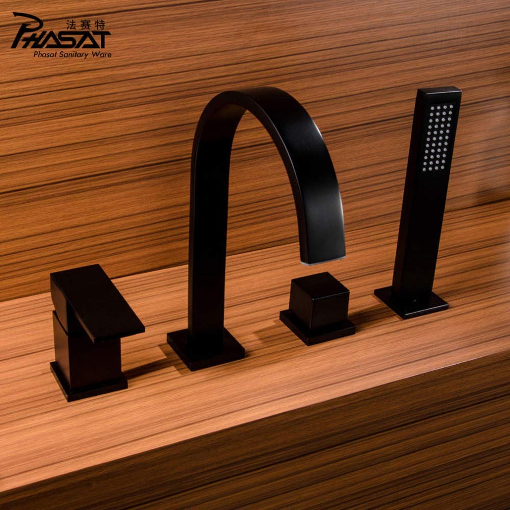 JF-XUAN Shower Bath Set Kitchen Mixer Sink Tap Kitchen Faucet Basin Bathroom Bathtub Faucet Pulling Shower Set Hot and Cold Mixing Water Valve Faucet