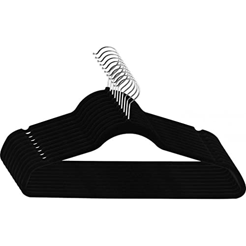 FSYSM 10 Pieces Hangers for Clothes Colorful Velvet Clothes Hangers Multi-Function Clothes Hanger for Shirts Dress Flocking Hangers (Color : A, Size : 10pcs)