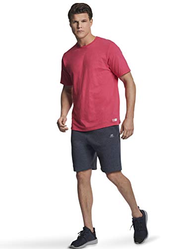 Russell Athletic Men's Cotton Performance Short Sleeve T-Shirt (Retired Colors), Watermelon Pink, Small