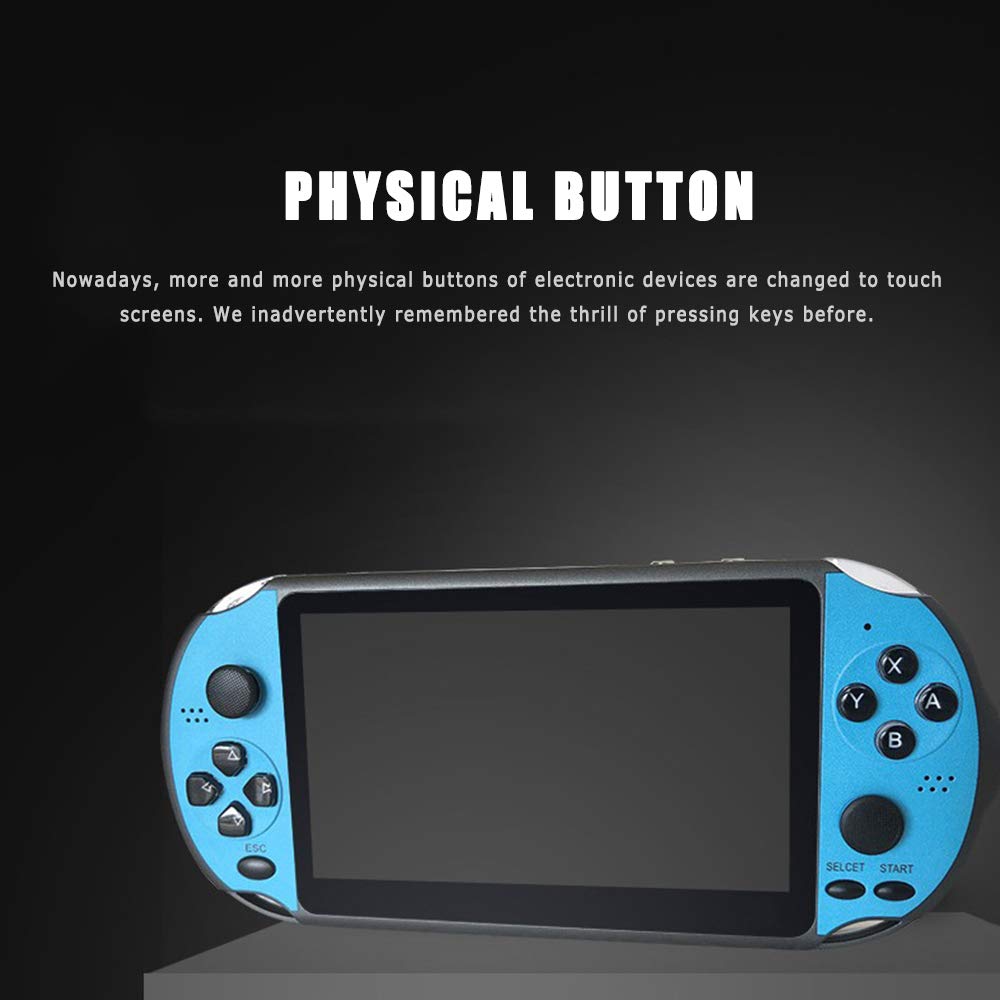 X12 Handheld Game Console 5.1 inch Handheld Game Video Player Dual Rocker 8G Built-in 3000 Game Console Support Archive Function