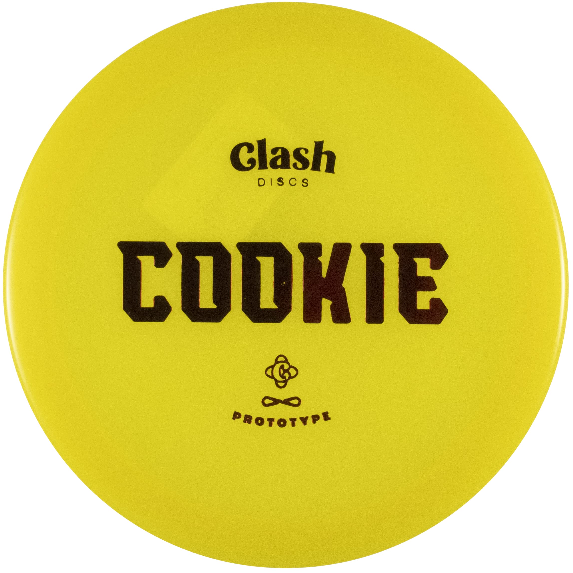 Clash Discs Cookie in Steady Plastic | Stable to Overstable Fairway Driver [Color Shade & Stamp Color May Vary] (173-176 Grams, Yellow)