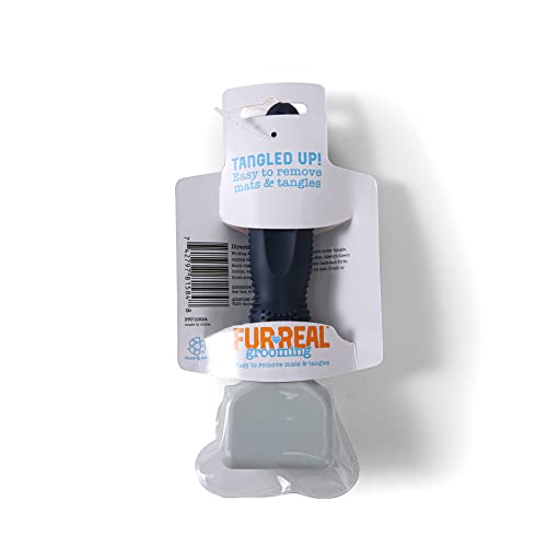 FurReal Mat Breaker Dog Grooming Tool Pet Brush | Mat Removal Dog Brush Helps Remove Mats and Tangles for Dogs With Medium and Long Coats | For Right and Left Hand Users, Blue, (FF10524)