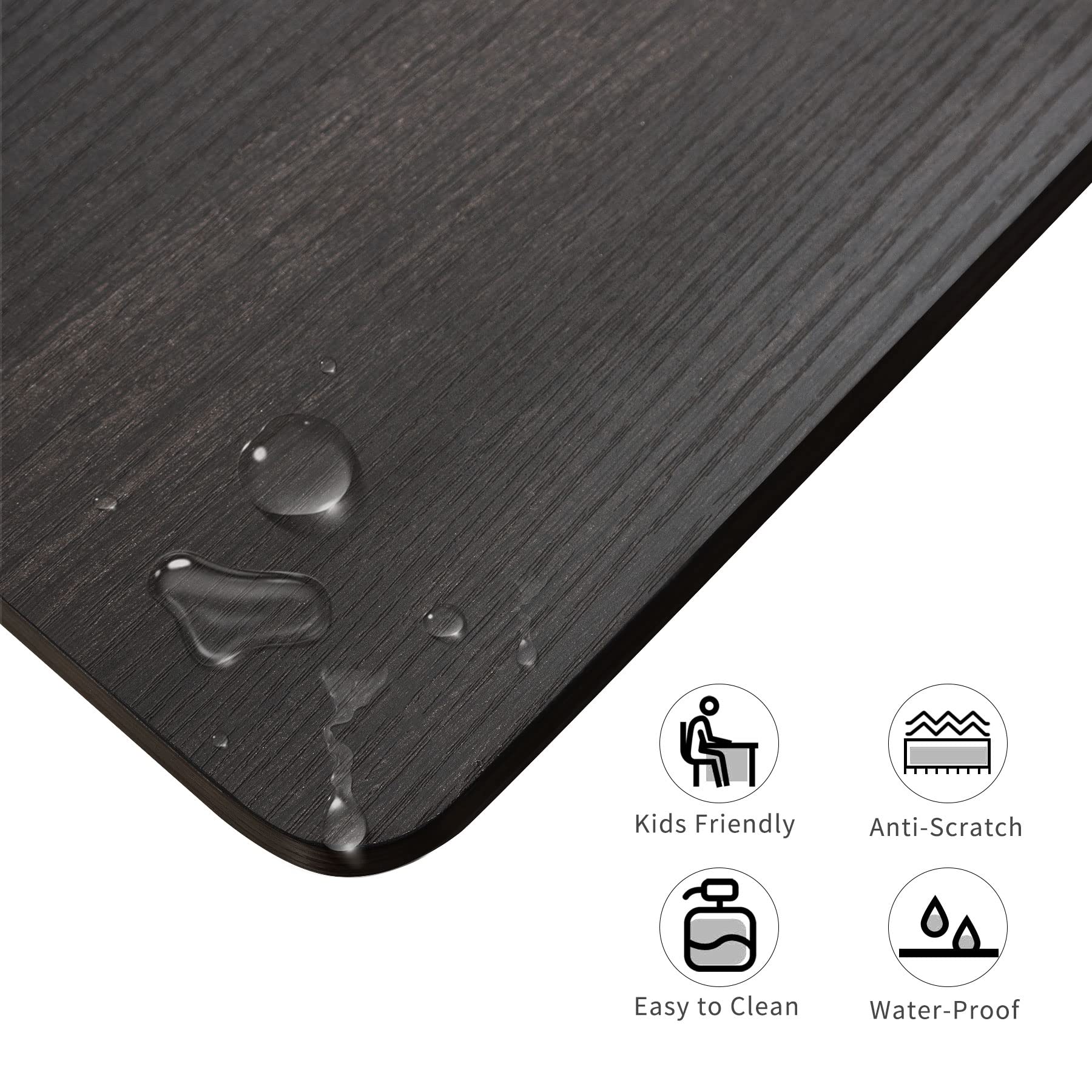 WOODYNLUX Computer Desk with Writing Storage-Shelf for Home-Office 43.4 inch Modern Simple Style Corner Laptop Table Desk for Writing Studying Working Gaming with Monitor Stand Space Saving.