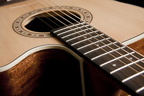 Washburn Harvest 6 String Acoustic-Electric Guitar, Right, Natural (WD7SCE-A)